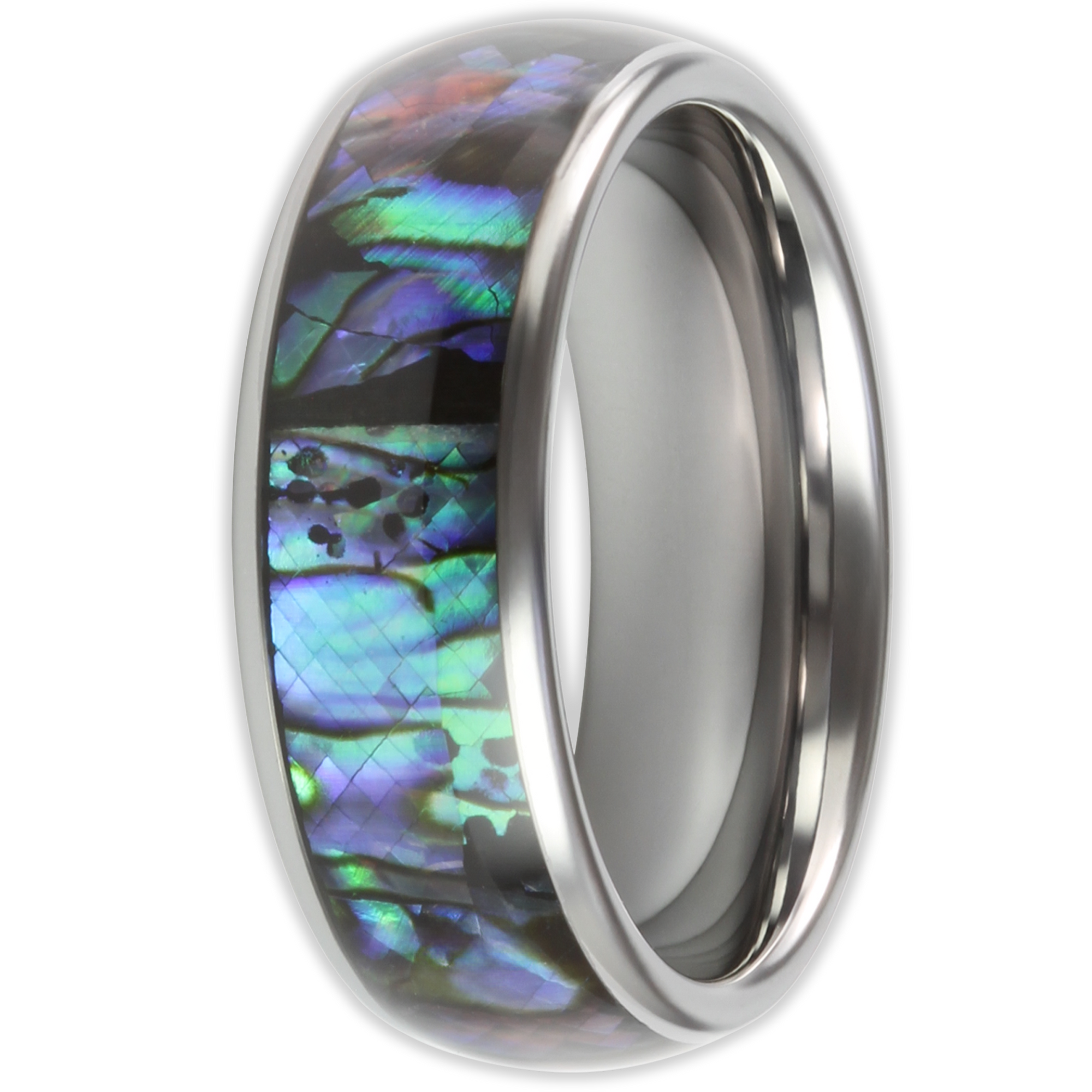The Neptune 8mm Mother of Pearl Wonder Ring - Rock Solid Rings