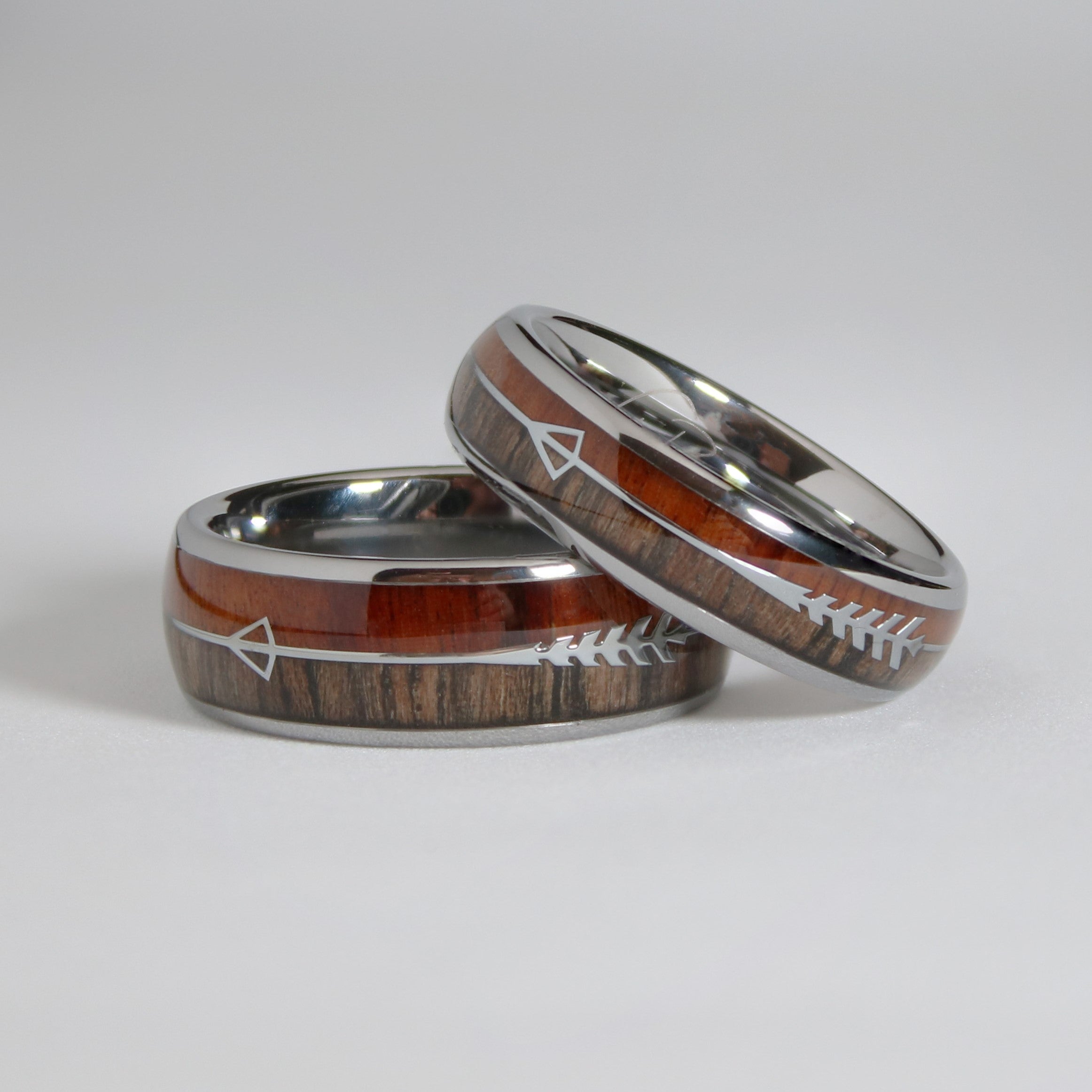 The Harold Arrow Wood Wonder Ring Set – Rock Solid Rings